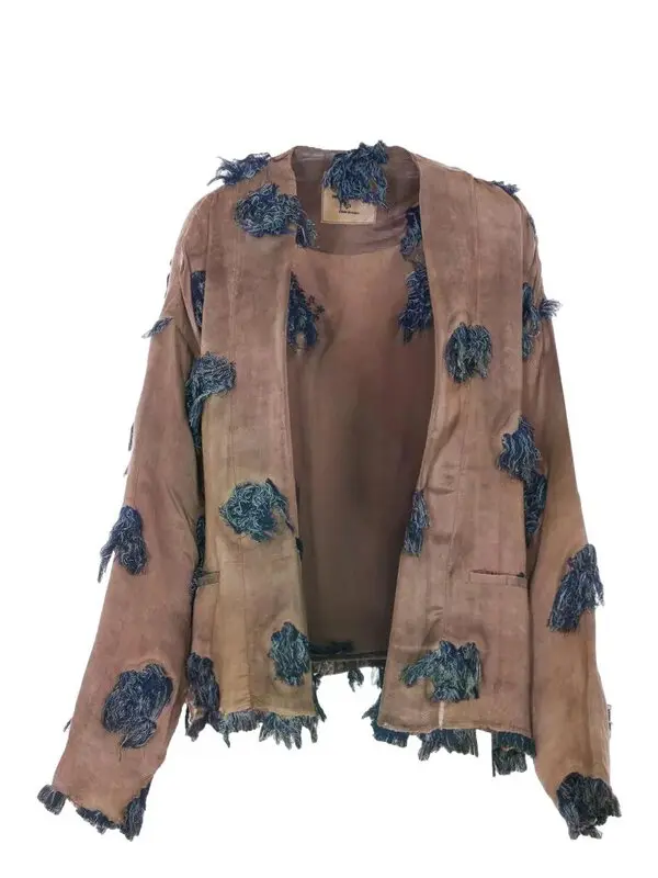 UMA WANG Beige Fringe Detail Jacket - Neutrals