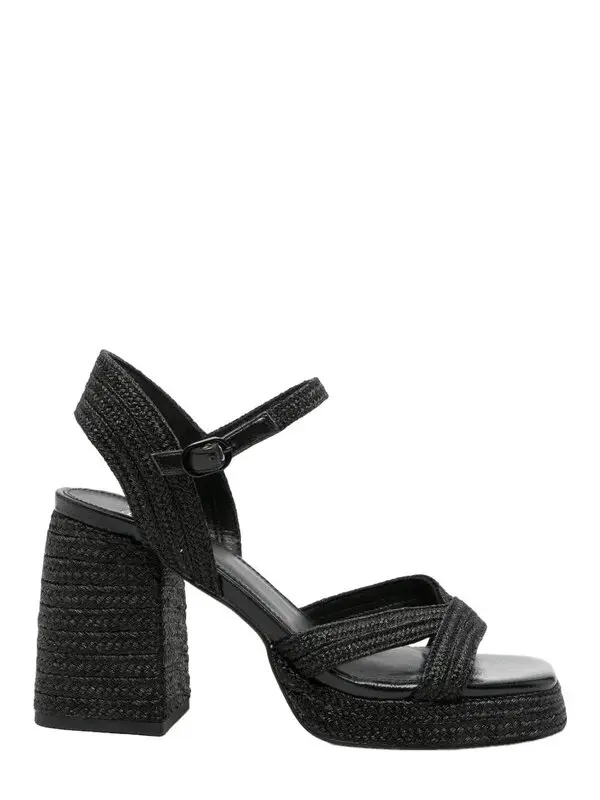 EXÈ Havana Platform Sandals - Black
