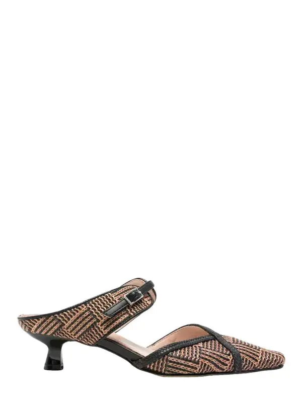 CAFÈNOIR Buckle-fastening Pumps - Black