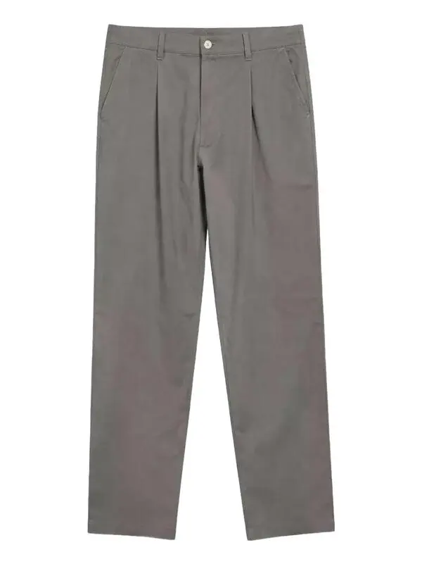 LES HÉRITIERS Tech Pleated Tailored Trousers - Grey