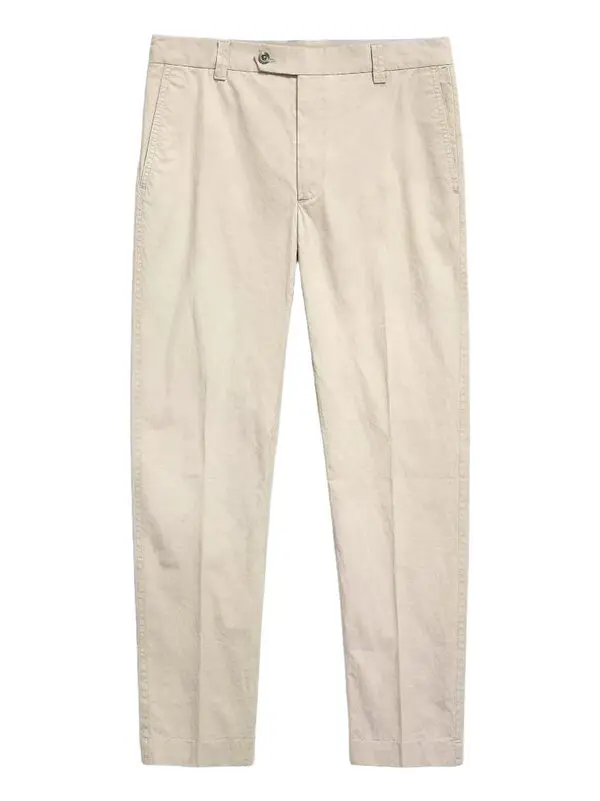 LES HÉRITIERS Tailored Straight-leg Trousers - Neutrals