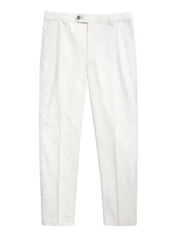 LES HÉRITIERS Pressed Crease Tailored Trousers - Neutrals