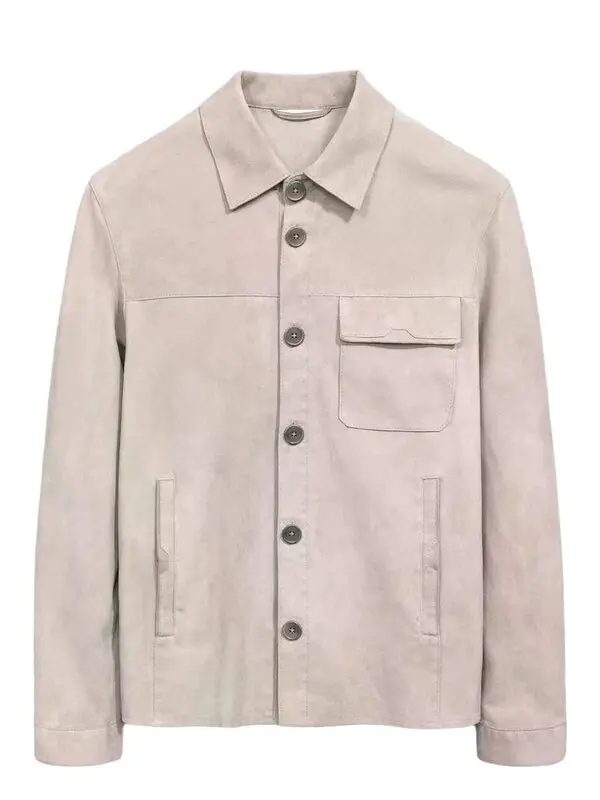LES HÉRITIERS Button-up Shirt Jacket - Neutrals
