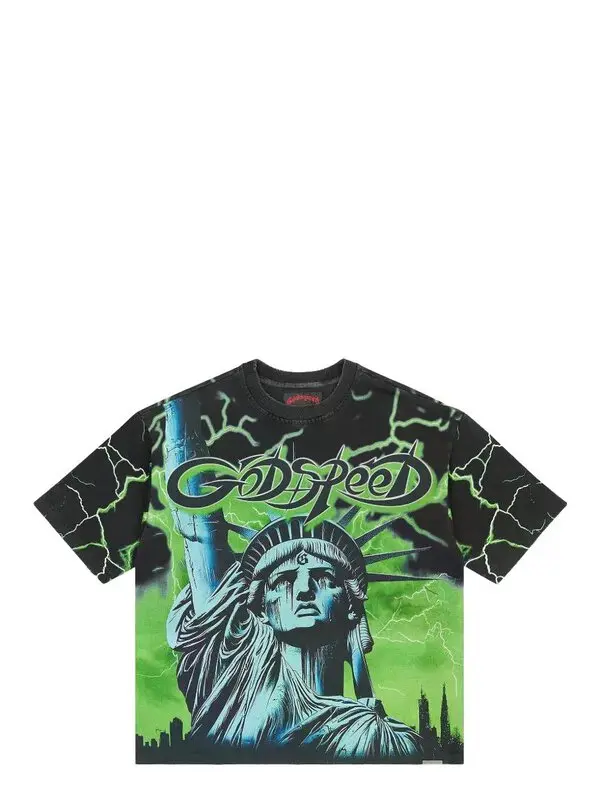 GODSPEED Voltage Graphic-print T-shirt - Green