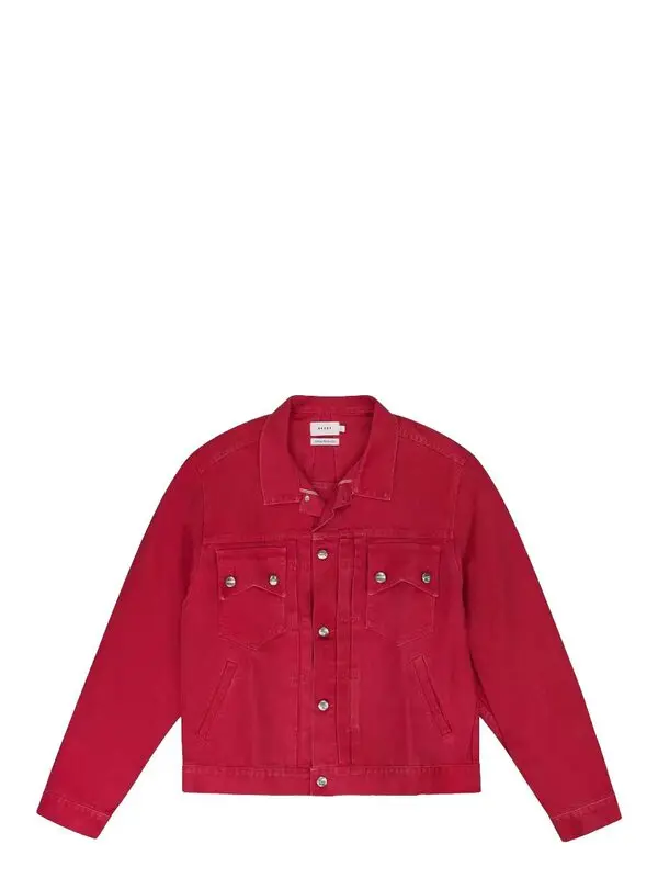 Rhude Pocket-details Button-down Denim Jacket - Red