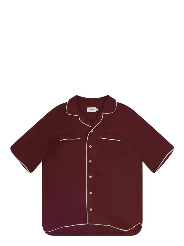 Rhude Piping-detail Short-sleeve Shirt - Red