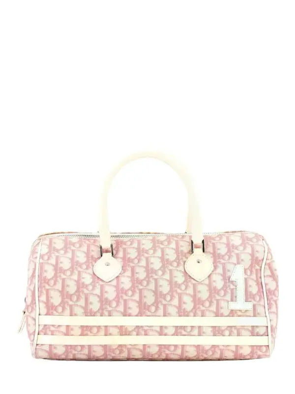 Dior Diorissimo Canvas Medium Boston Bag - Pink