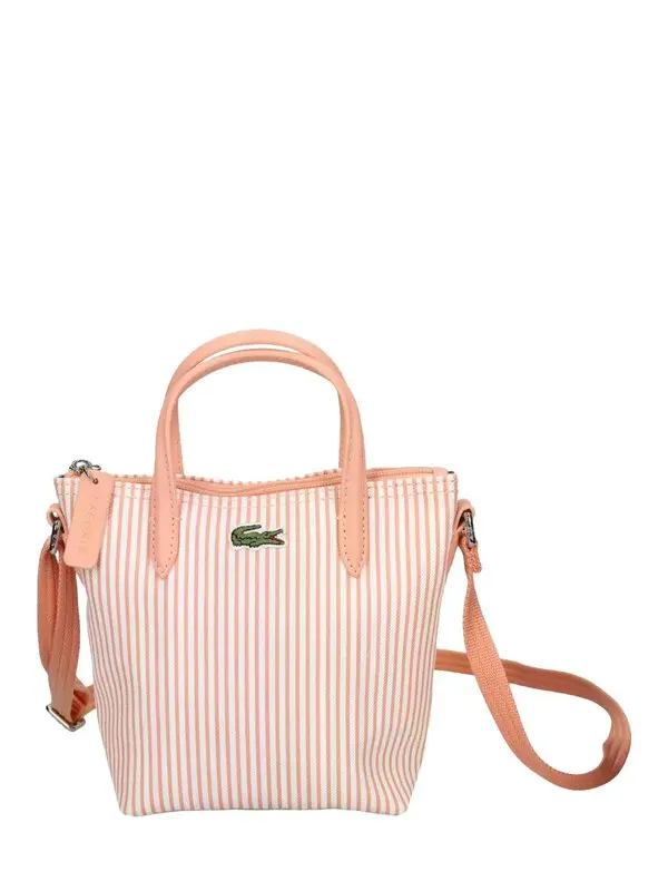 Lacoste Mini Striped Shoulder Bag - White