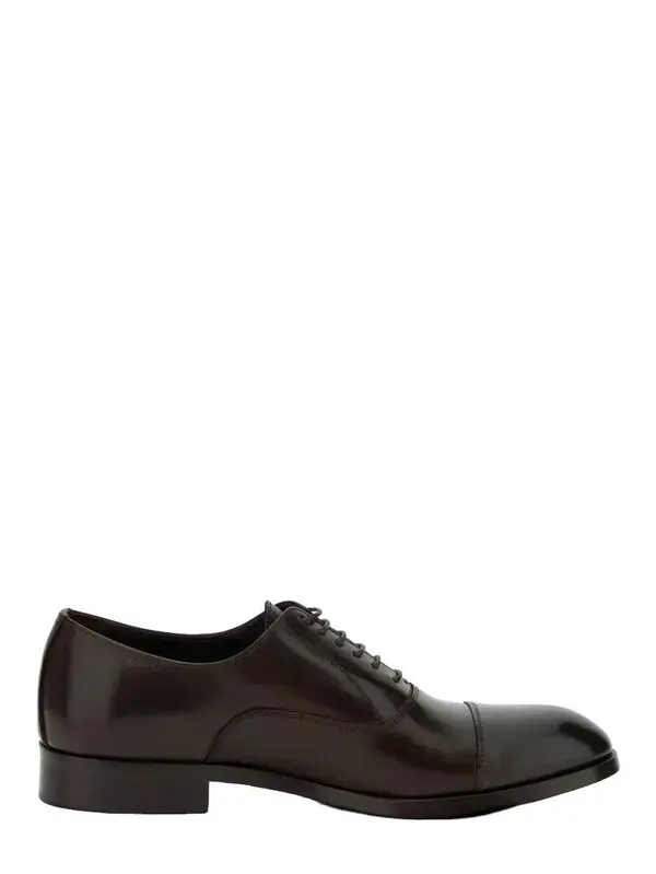 Boggi Milano Lace-up Oxford Shoes - Brown