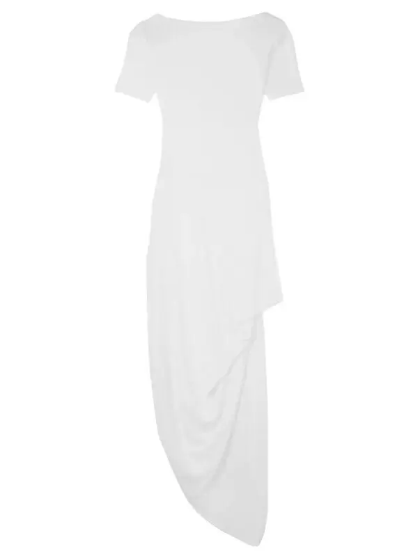 Jacquemus The Sole Open-back Draped Dress - White
