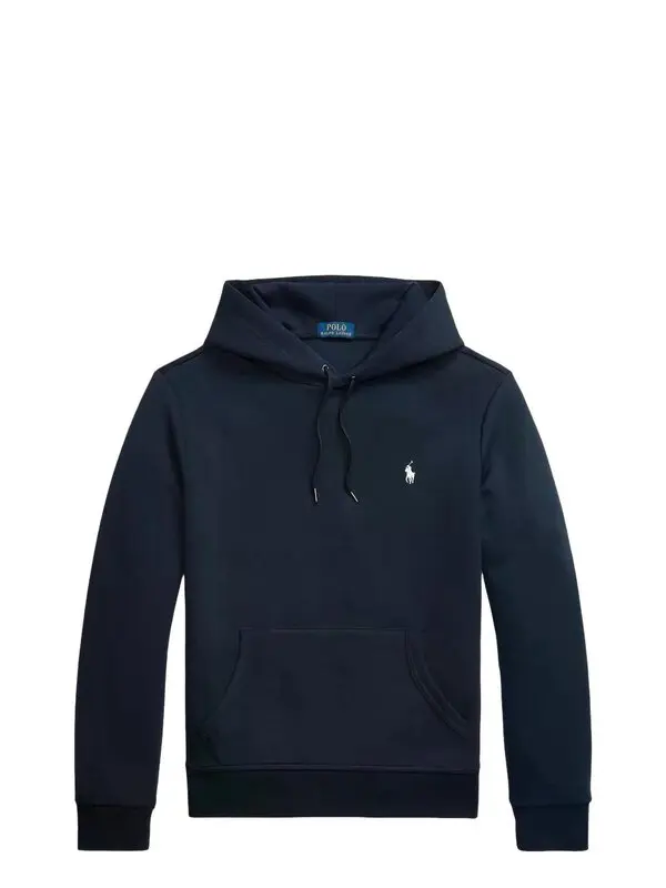 Polo Ralph Lauren Drawstring Hoodie With Embroidered Pony Detail - Blue