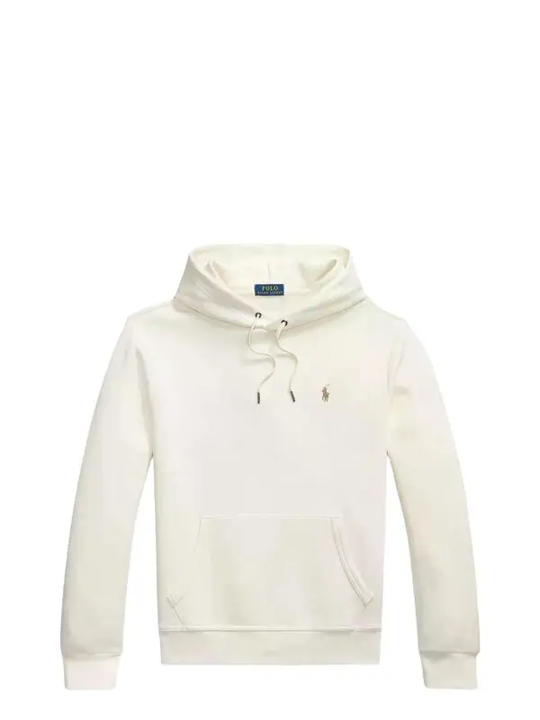 Polo Ralph Lauren Logo Embroidered Drawstring Hoodie - White