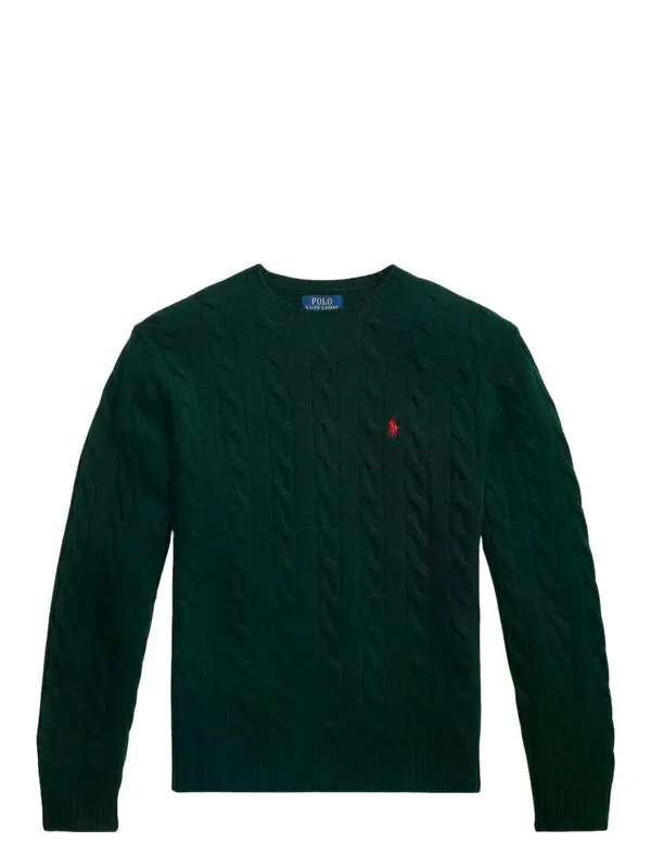 Polo Ralph Lauren Cable Knit Crew Neck Sweater - Green