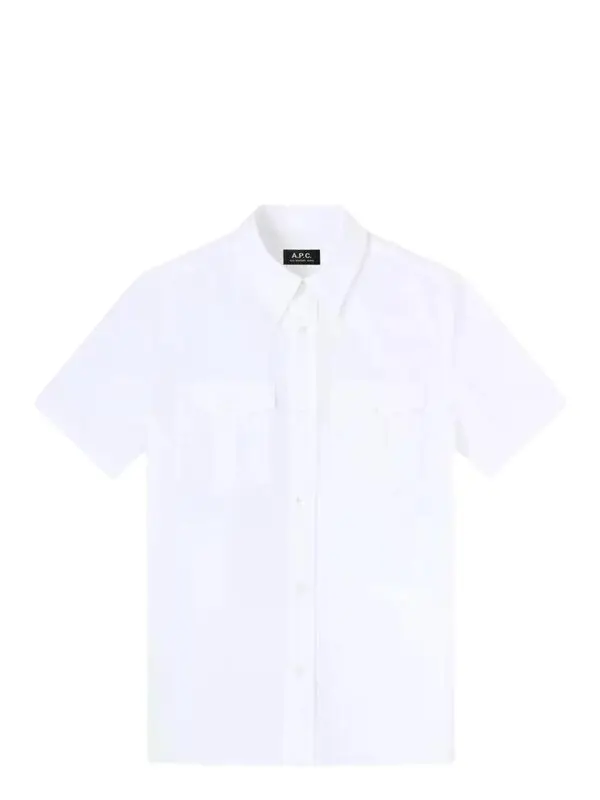 A.p.c. Short-sleeve Flap-pocket Shirt - White