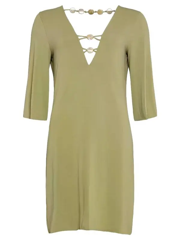 ERES Fabuleuse Beaded Mini Dress - Green