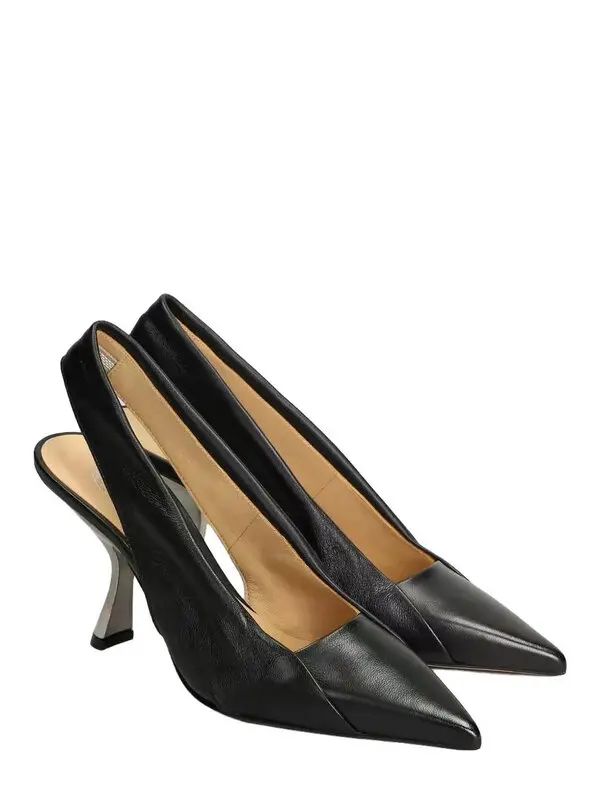 ALCHIMIA Pointed-toe Slingback Pumps With Sculptural Heel - Black
