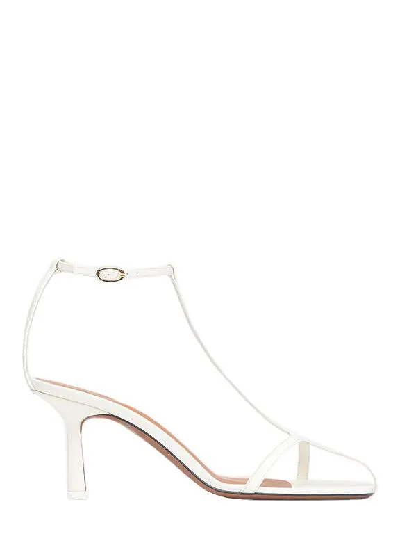 NEOUS Jumel 80 Leather Sandal - Cream