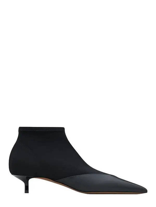 NEOUS Vega 40 Leather-trimmed Ankle Boots - Black