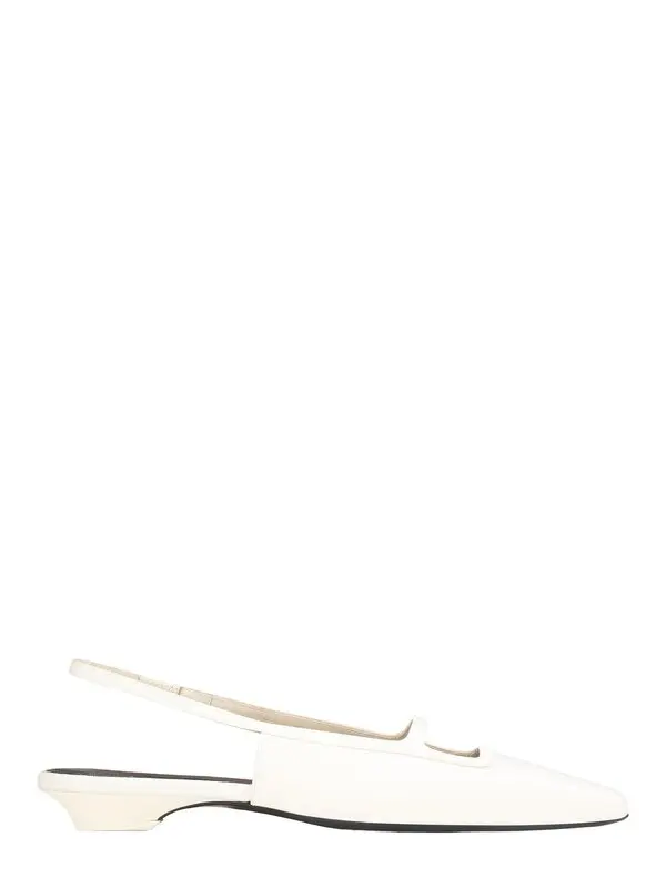 NEOUS Sabik Leather Slingback Flat - Cream
