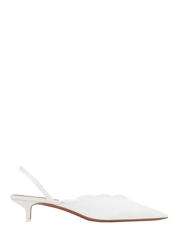 NEOUS Irena 40 Lace Slingback Mule - Cream/cream
