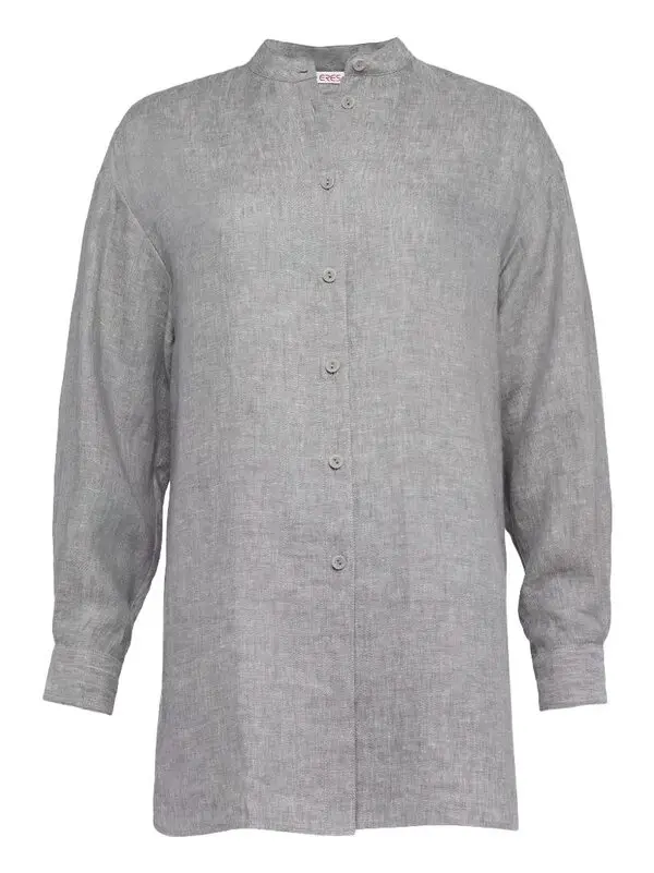 ERES Band Collar Shirt - Grey