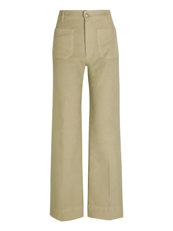 Victoria Beckham Alina Wide-leg Jeans - Grey
