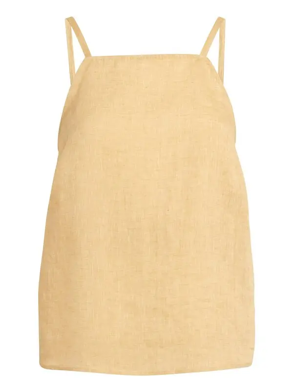 ERES Linen Camisole Blouse - Yellow