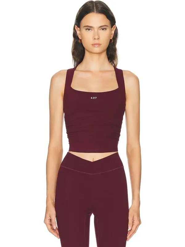 437 The Sculpt Tank Top - Black Cherry