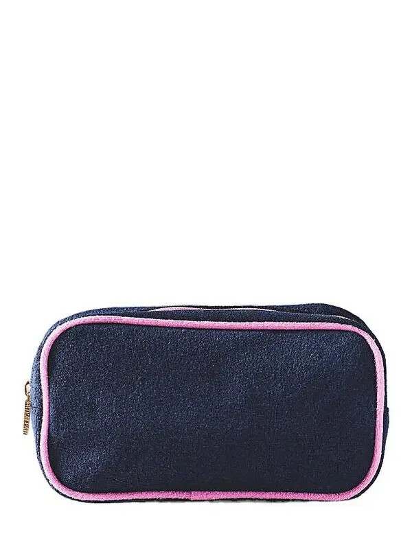 SHIRALEAH Terry Zip Pouch - Navy