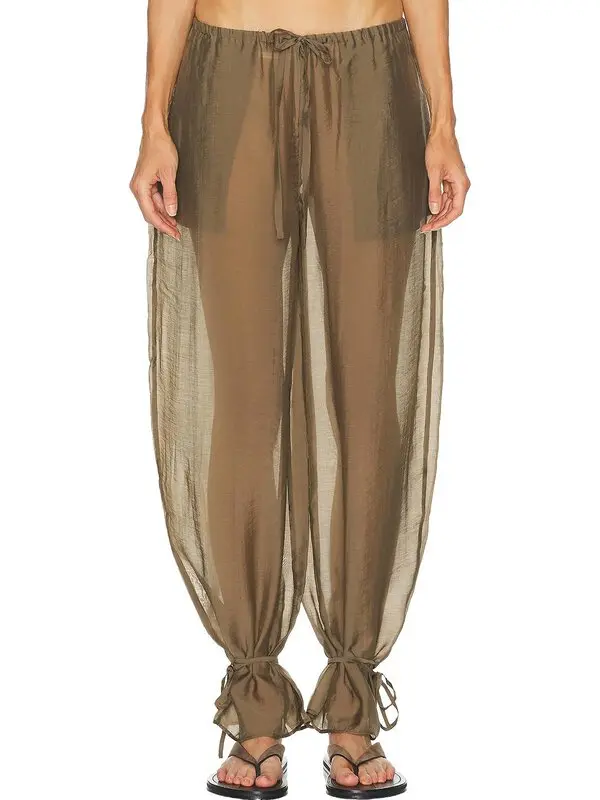 EAVES Lola Pant Olive - Dark Khaki