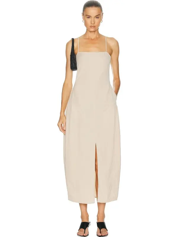 EAVES Eva Curved Maxi Dress - Feather Grey