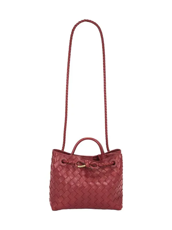 Bottega Veneta Small Andiamo Bag - Lava Red & Muse Brass