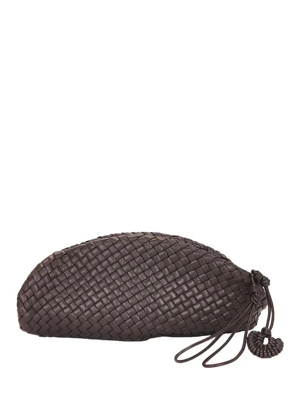 Bottega Veneta Small Vongola Clutch - Espresso