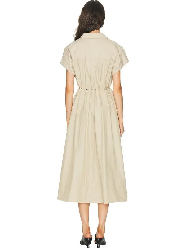 Brandon Maxwell Blake Shirt Dress - Dune