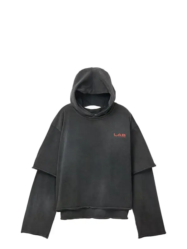 Camper Layered Hoodie - Grey