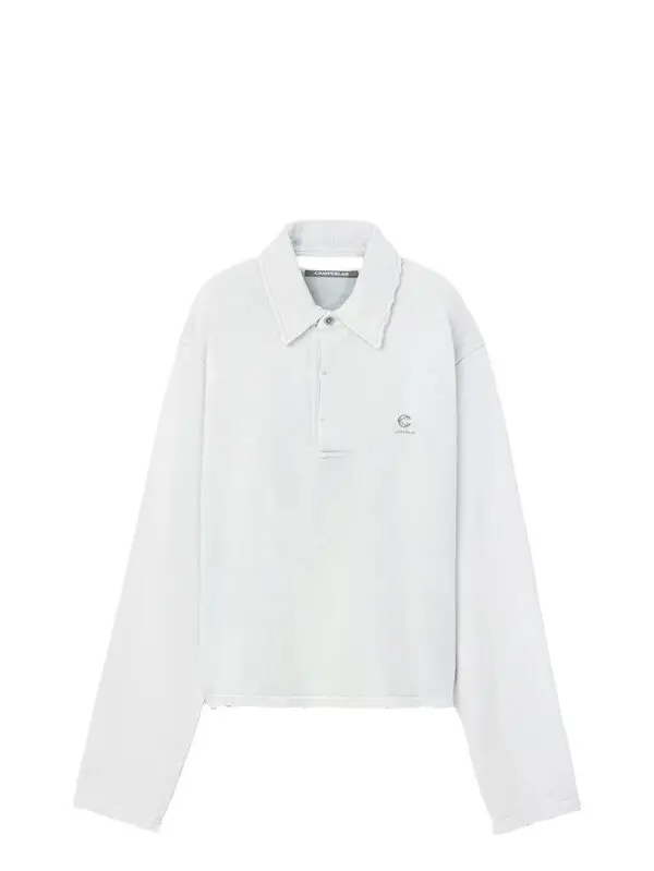 Camper Frayed Collar Sweatshirt - Grey