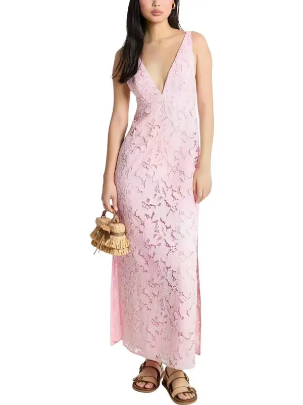 Michael Kors Corded Lace Maxi Dress - Pink