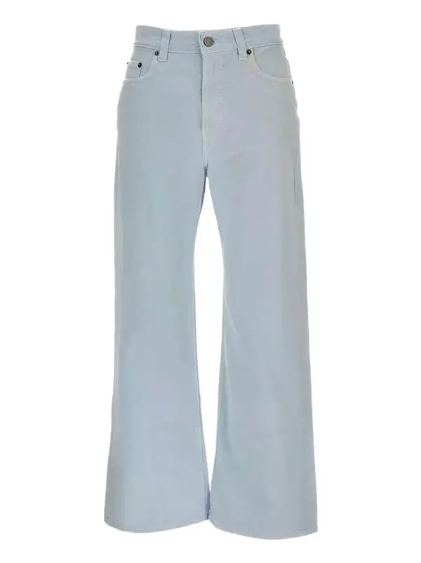 HAIKURE Winny Twill Wide-leg Jeans - Blue