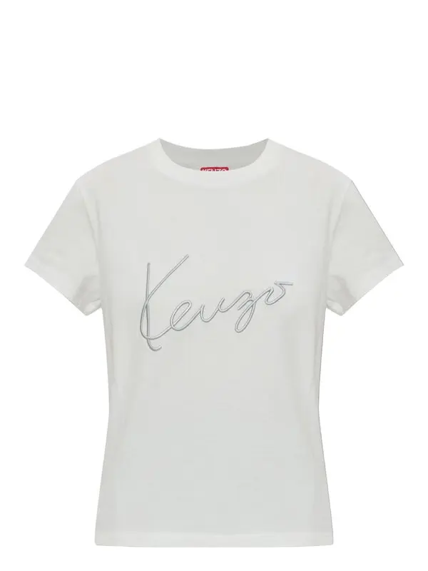 Kenzo Embroidered Logo T-shirt - White