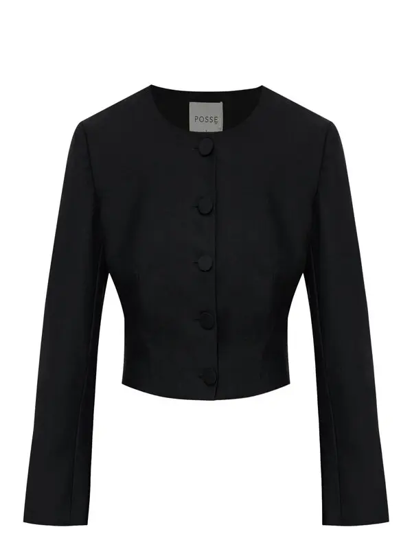 Posse Elspeth Cropped Blazer - Black