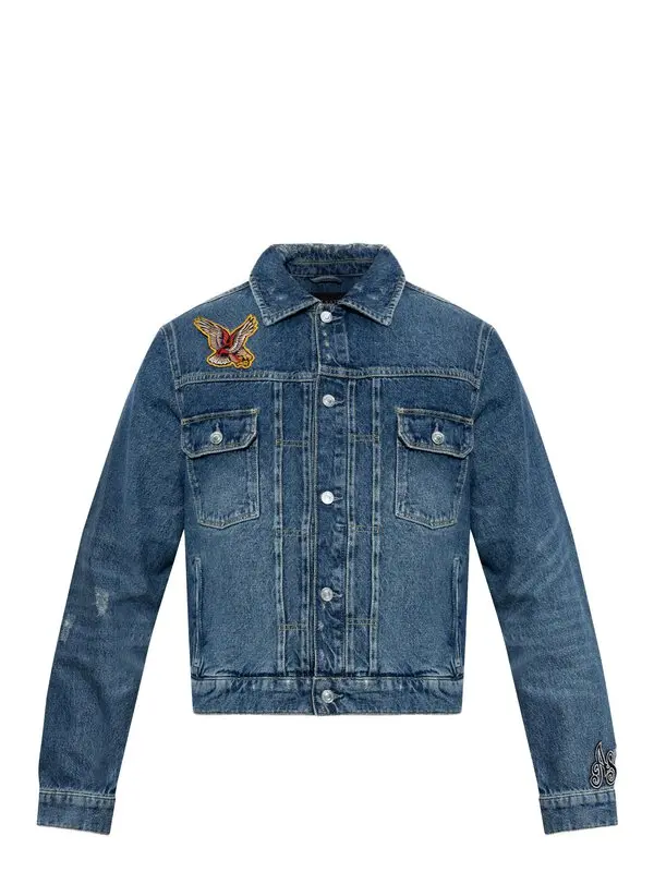 ALLSAINTS Exile' Denim Jacket - Navy Blue