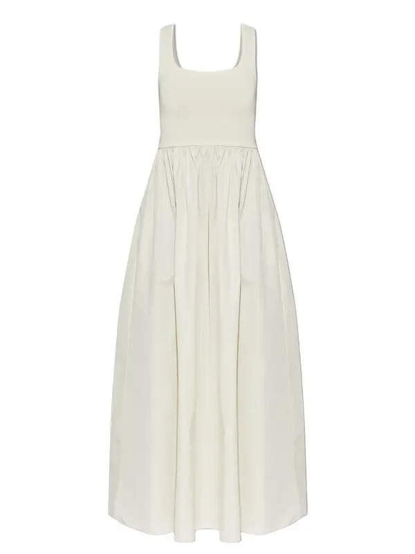 Matteau Sleeveless Square Neck Maxi Dress - Cream