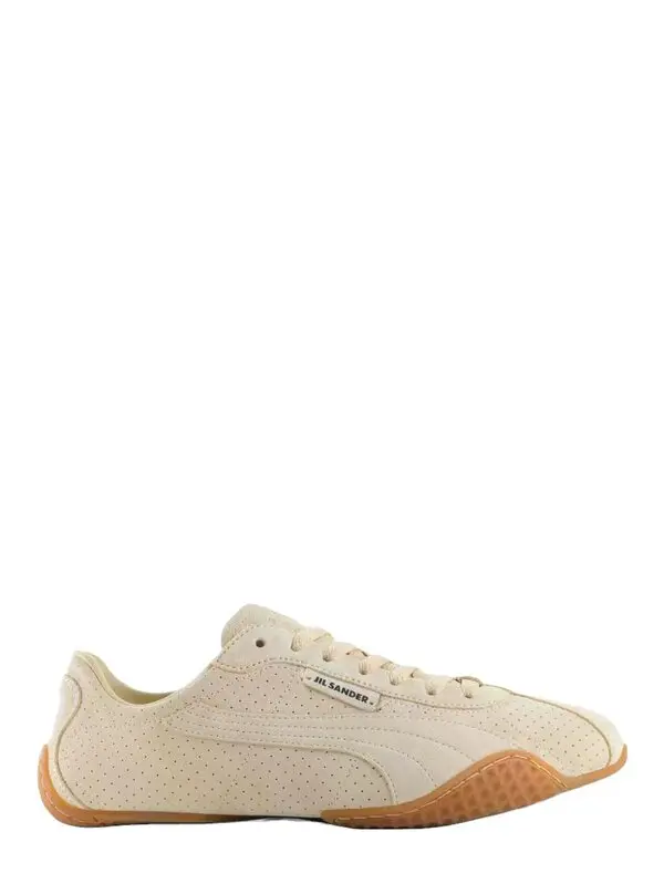 JIL SANDER X Puma Perforated Lace-up Sneakers - Neutrals