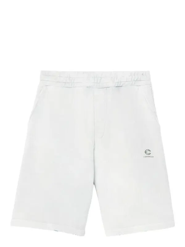 Camper Frayed Hem Track Shorts - Grey