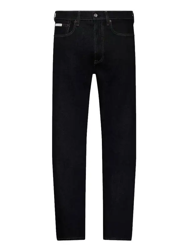 Calvin Klein Patch Straight Leg Jeans - Blue