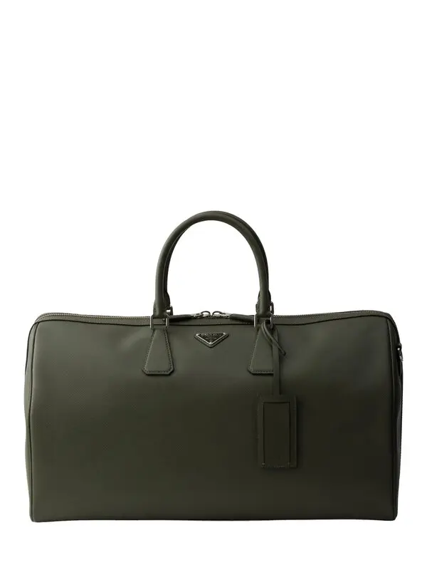 Prada Saffiano Leather Travel Bag - Green