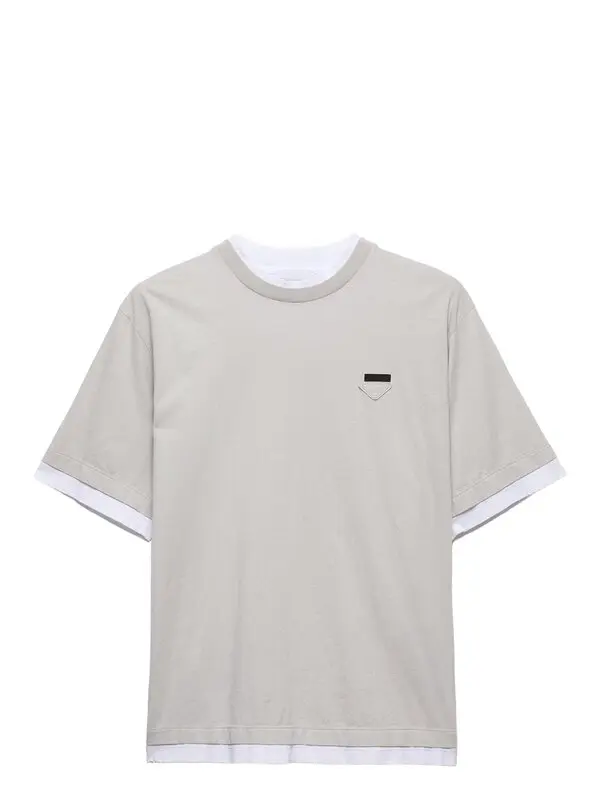 Prada Cotton T-hirt - Grey