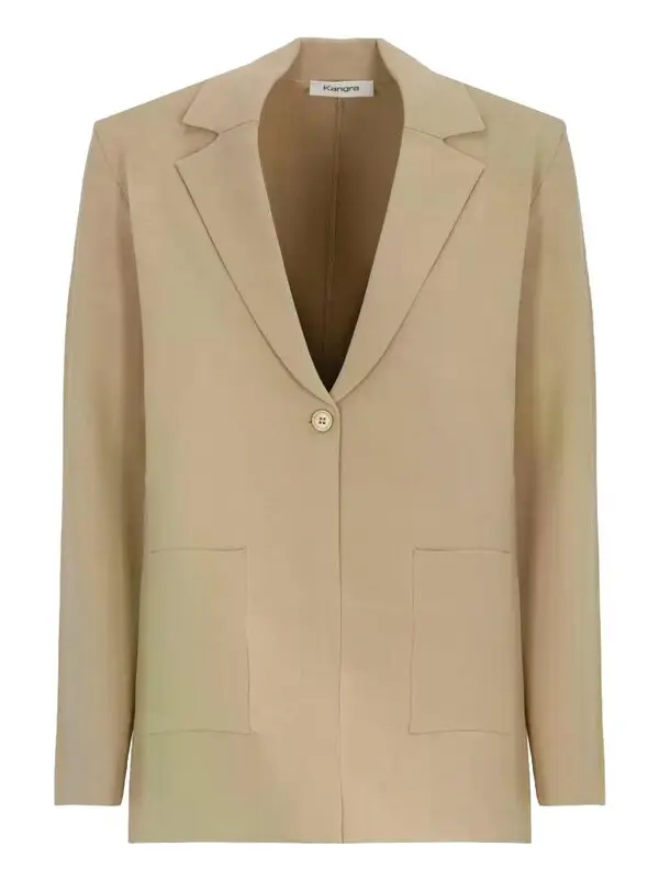KANGRA Single-breasted Blazer - Neutrals