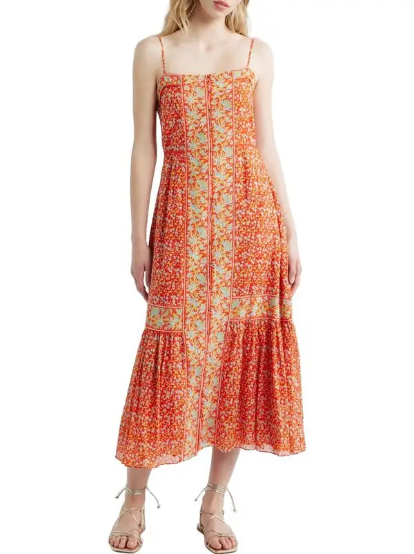CLEOBELLA Miralani Floral Cotton Blend Midi Dress - Solara Print