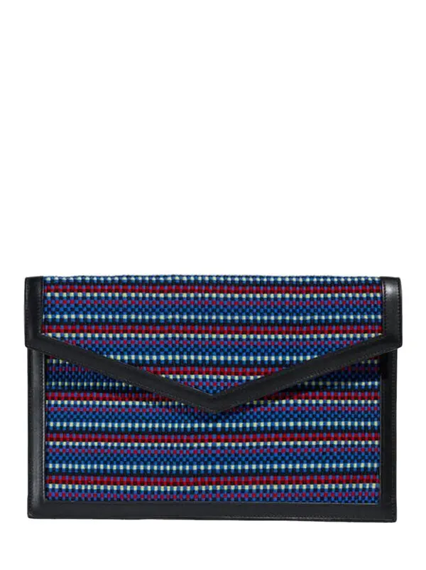 AMAMBAIH Large Woven Leather Folder Bag - Miro